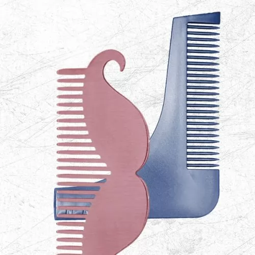 Расчески для моделирования бороды и усов. Расческа для барбера.